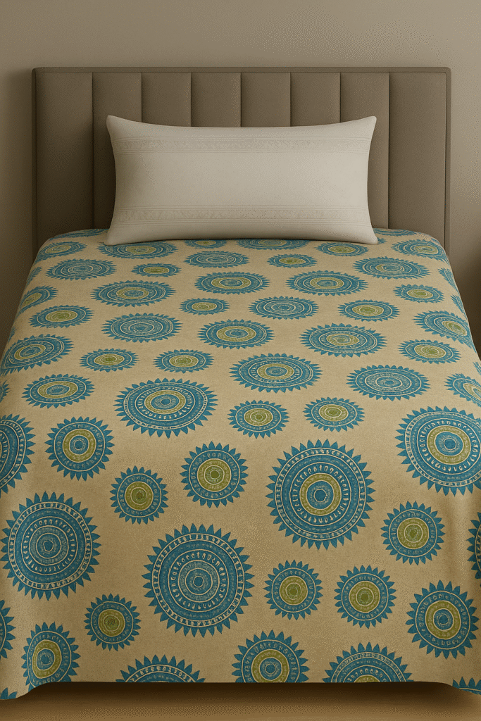 Single Bed Quilt | Mandala Art Design | Cozy & Warm | Tranquilt Bedding ...